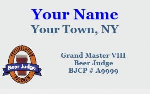 BJCP Name Badges – Beer Judge Certification Program
