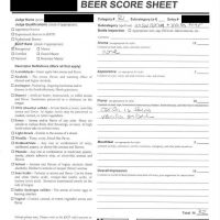Sample Scoresheets – Beer Judge Certification Program
