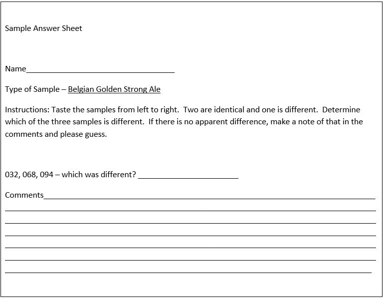 Triangle Tests: Applying Common Sensory Panel Practices for the ...